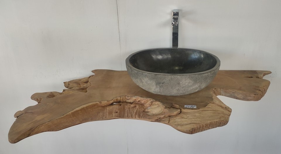 Rots riviersteen waskom vierkant en ovaal - Buddha4all - Thijs Noldus ...