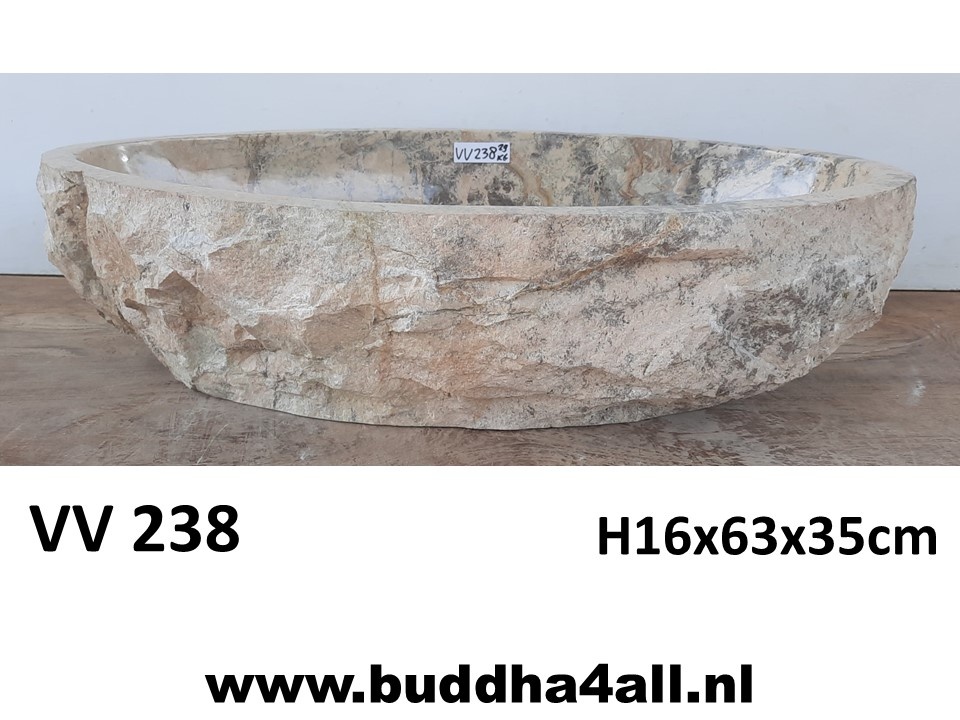 Marmer waskom mix kleuren - Buddha4all - Thijs Noldus Art of Nature