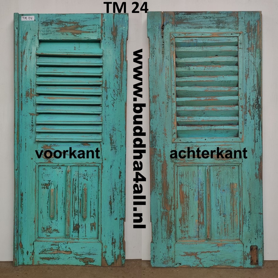 Antieke louvre raamluiken - Buddha4all.nl