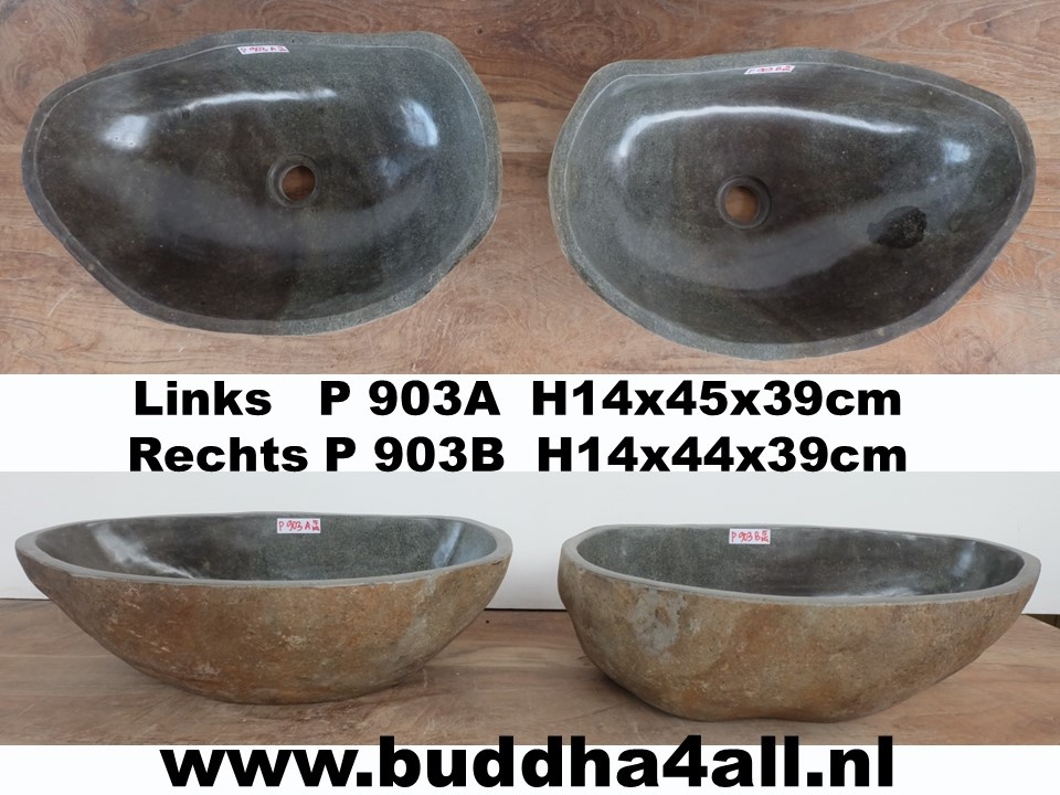 Natuursteen waskom sets | 2 gelijke waskommen | Buddha4all