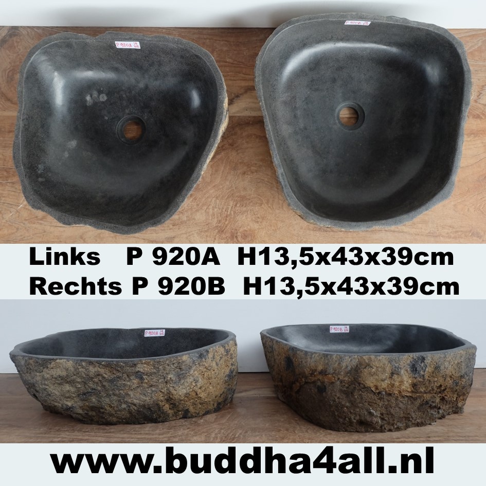 Natuursteen waskom sets | 2 gelijke waskommen | Buddha4all